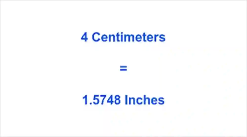 4 cm to Inches: Convert 4 cm to Inches Easily